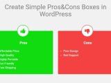 Wordpress Pros And Cons Boxes For Your Product Reviews Free Plugin