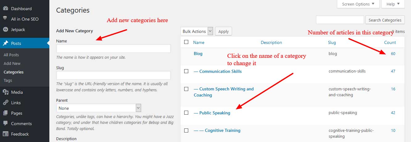 Editing Categories and Tags | WP Decoder