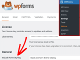 How To Choose An Include Form Styling Setting