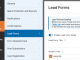 Lead Forms Addon Wpforms