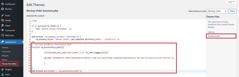 How to Put a WordPress Site in Maintenance Mode (3 Best Methods) - WPGIZ