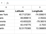 Populating Map With Data From A Google Spreadsheet Interactive Globes