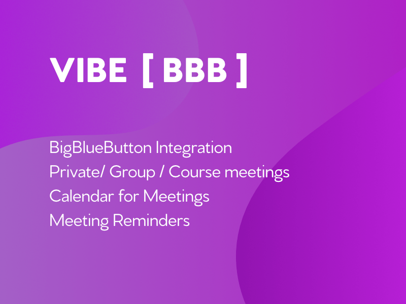 Vibe BBB - WPLMS Learning Management System