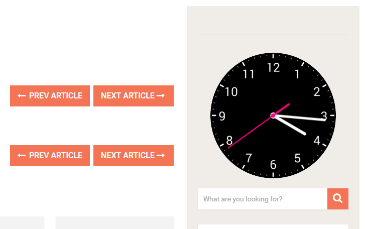 Display An Analog Clock In The Sidebar Widget | WP Missing