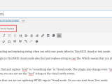 Find And Replace Text In Wordpress Editor Wp Missing