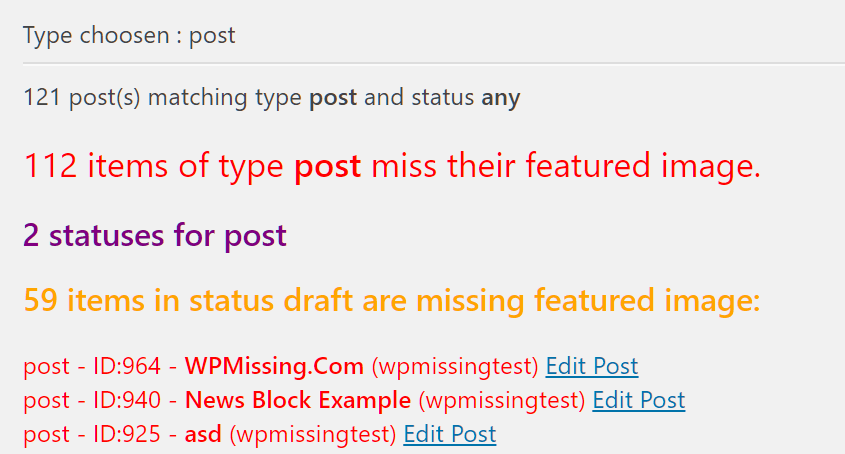 Check Missing Featured Images In Wordpress | WP Missing