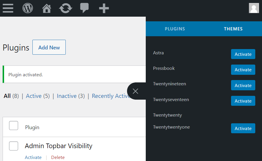 Easy WordPress Theme & Plugin Switcher | WP Missing