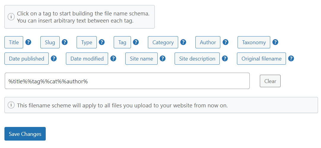 Auto Rename Files Using Custom File Name Schema - SEO File Names | WP ...