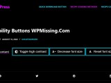 Lightweight Accessibility Buttons Plugin For Wordpress Wp Missing