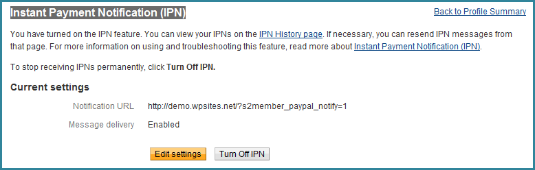 S2 Member PayPal Settings Configuration