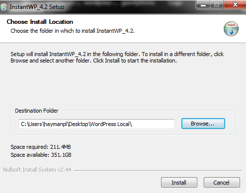 Install WordPress Locally Using Instant WP