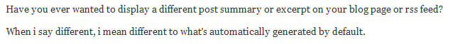 Using Excerpts & Post Summary Teasers in WordPress