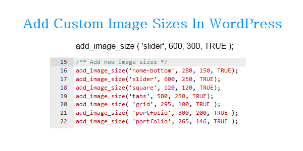 How To Add Custom Image Sizes In WordPress