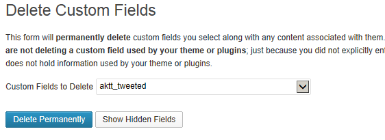 2 Ways To Delete Custom Fields From Post Meta Tables