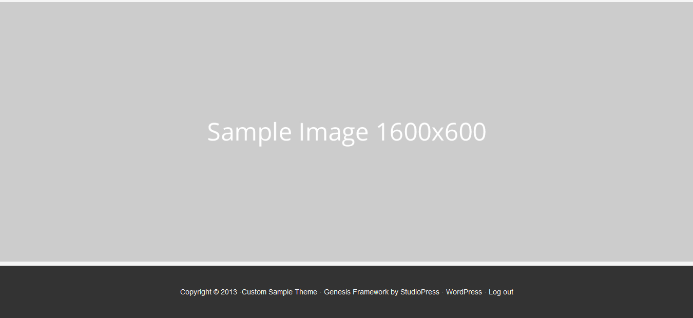 Add Full Width Image In Any StudioPress Theme – WP SITES