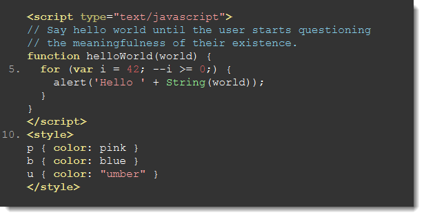Style Your Code & Use The Pre Quicktag In WordPress To Highlight It