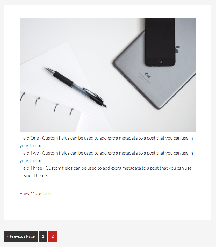 Genesis Custom Archive Page Loop
