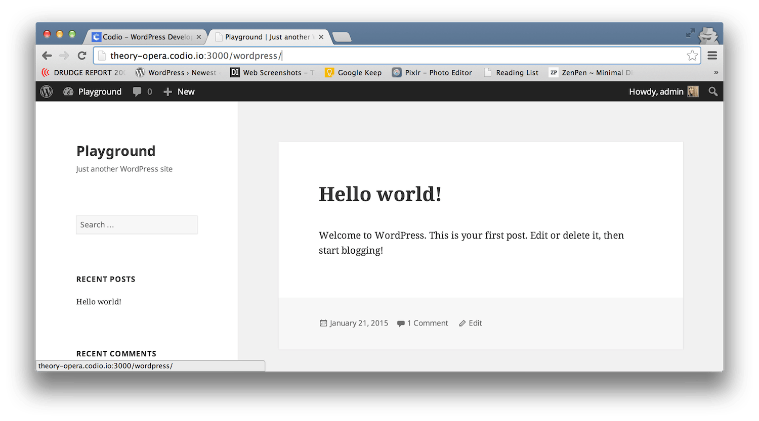 How to Set Up a WordPress Development Site with Codio’s Free Cloud ...