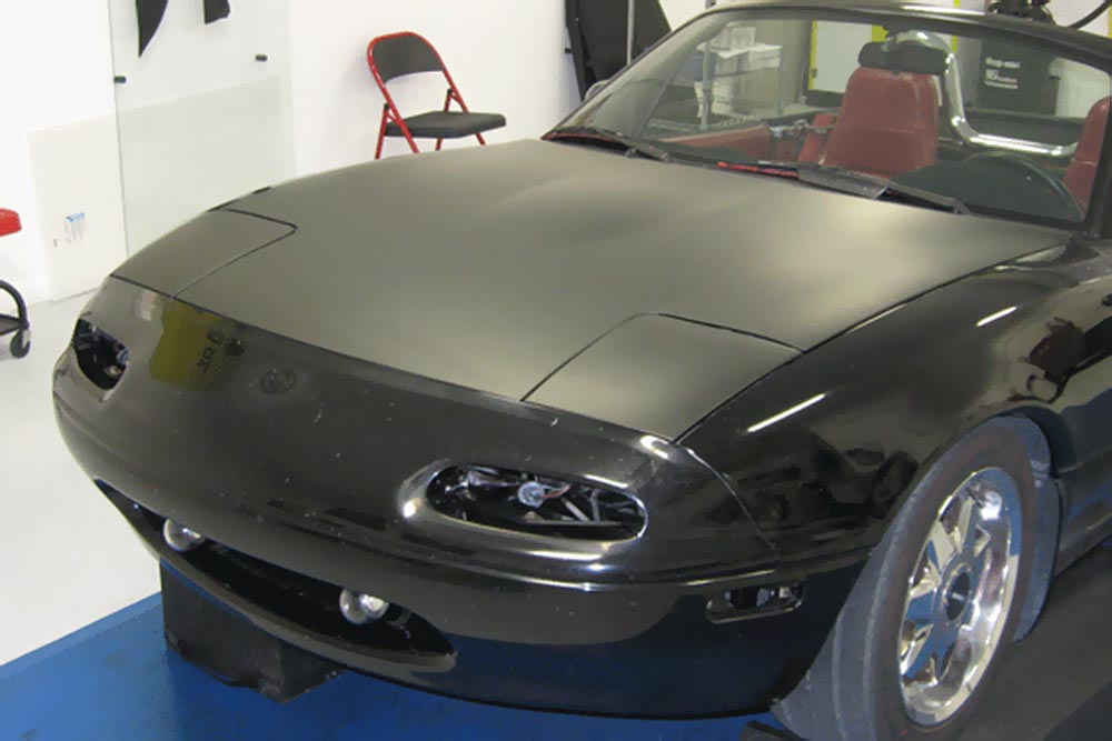 Matte Black Miata Wrap | Wrapfolio