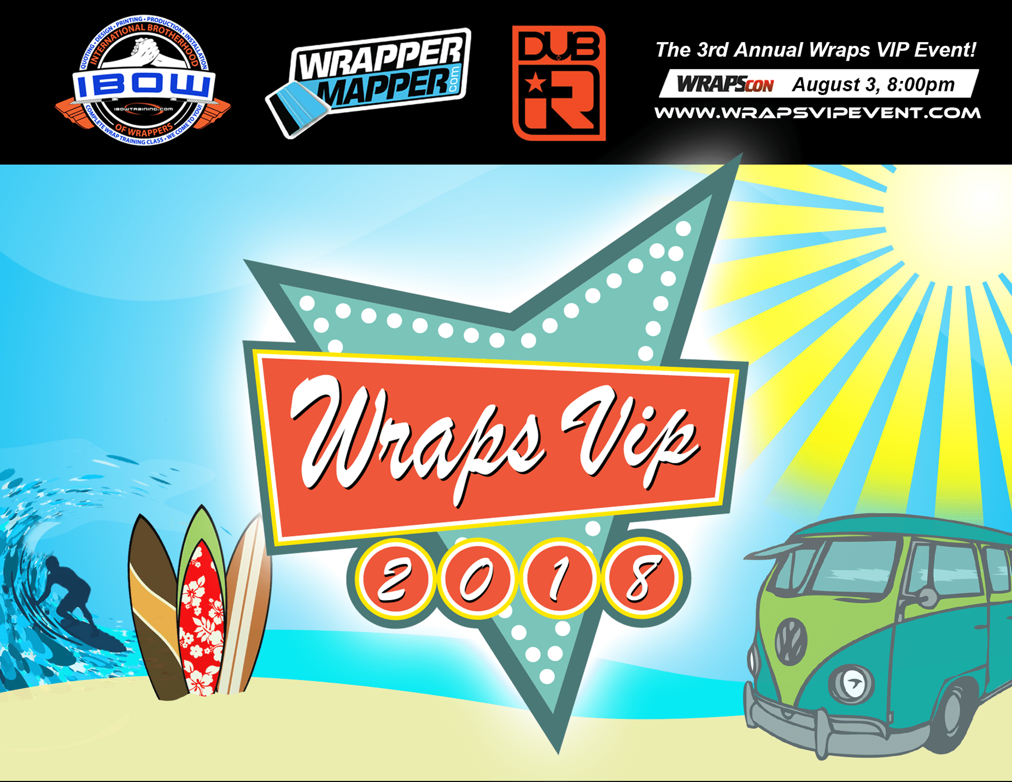 Wraps VIP 2018… party by the sea | Wrapper Mapper