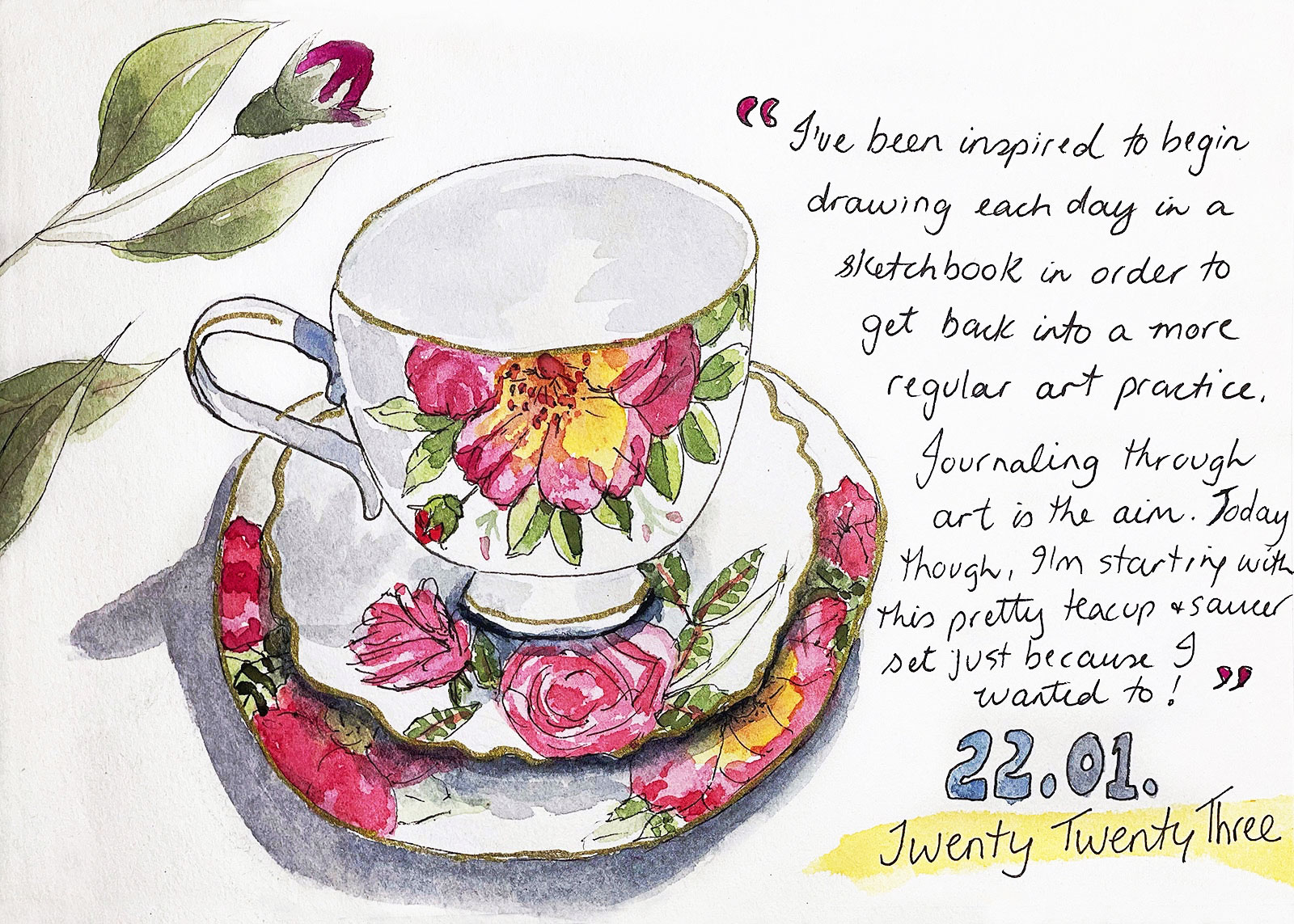 ART CHAT #12: Draw Your Day-22 Jan to 11 Feb ’23 - Write of the Middle