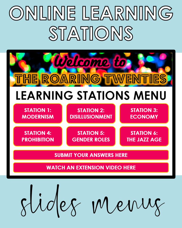 How to Structure Learning Stations Online - Write on With Miss G