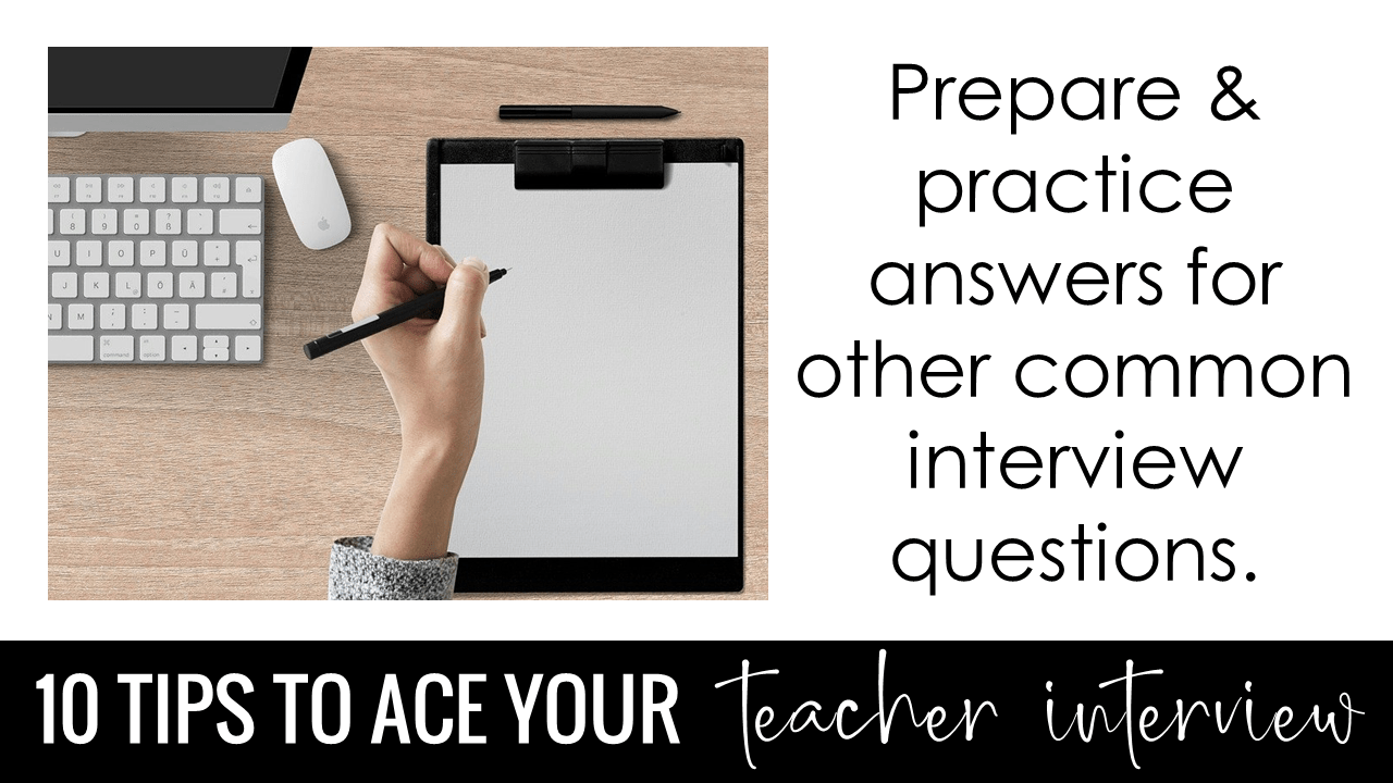 10 Tips to Ace Your Teacher Interview - Write on With Miss G