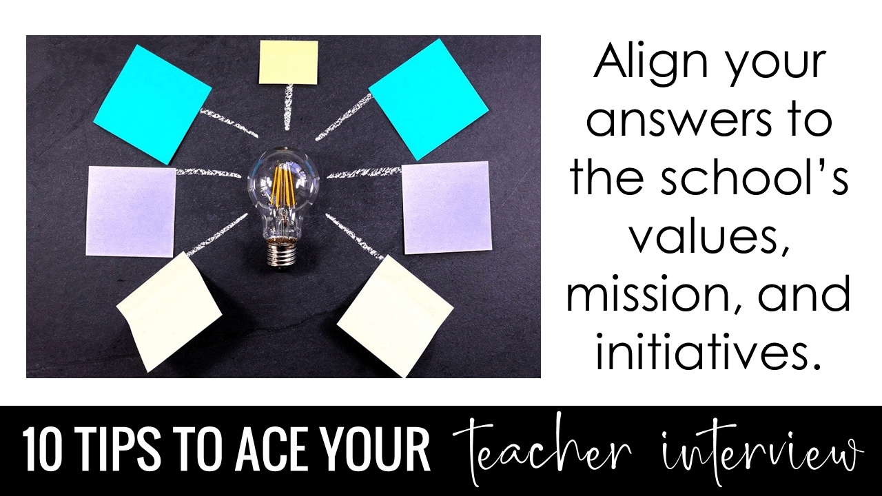 10 Tips to Ace Your Teacher Interview - Write on With Miss G