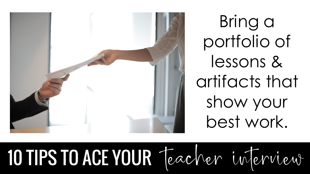10 Tips to Ace Your Teacher Interview - Write on With Miss G
