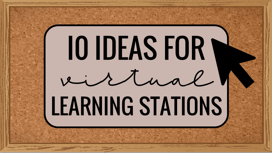 10 Ideas for Virtual Learning Stations - Write on With Miss G