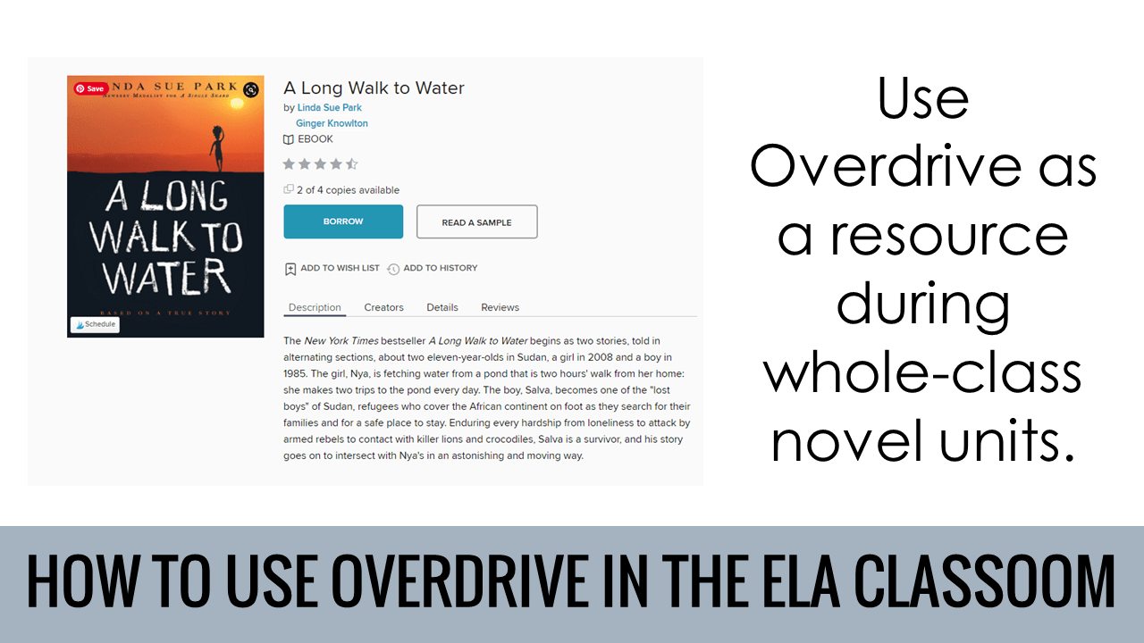 5 Ways to Use Overdrive (& Help Your Students Read More) - Write on ...