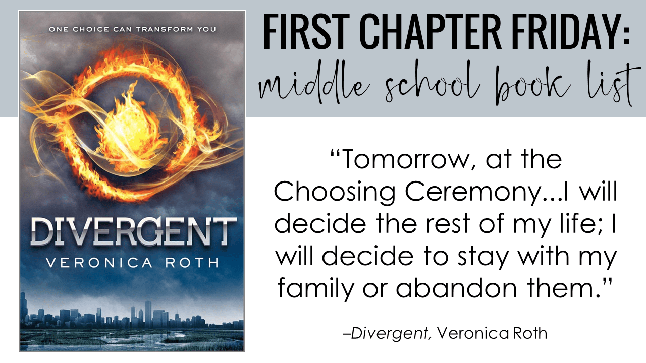 First Chapter Friday: Middle School Book List PART 2 - Write on With Miss G