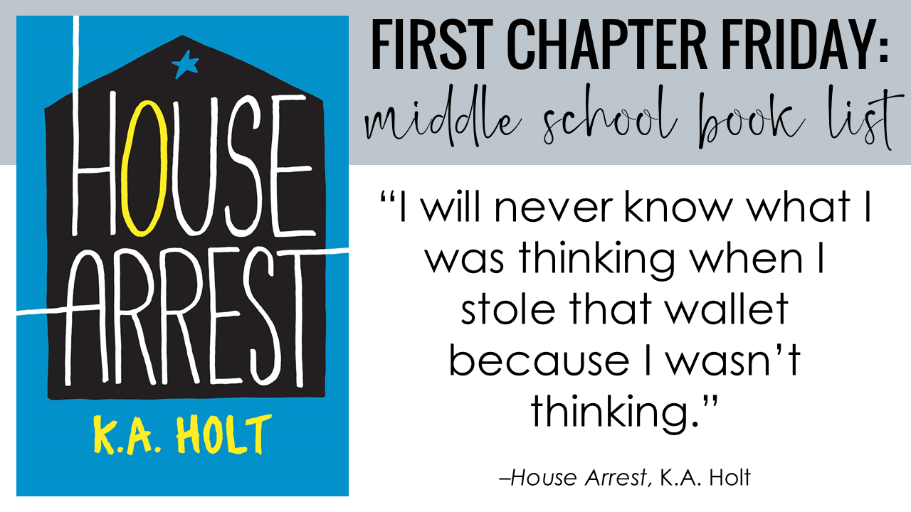 First Chapter Friday: Middle School Book List PART 2 - Write on With Miss G