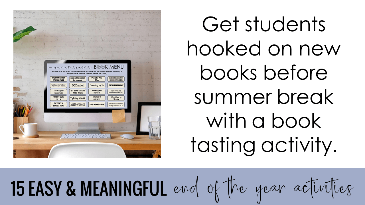 15 Easy & Meaningful End of the Year Activities for Middle/High School ...