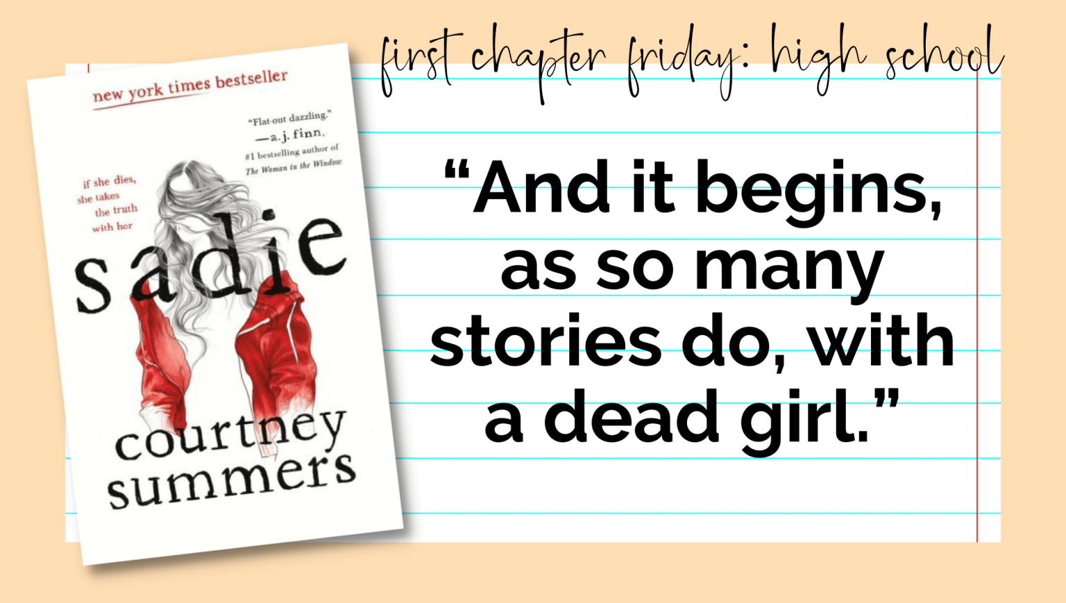 First Chapter Friday: High School Book List (Part 2) - Write on With Miss G