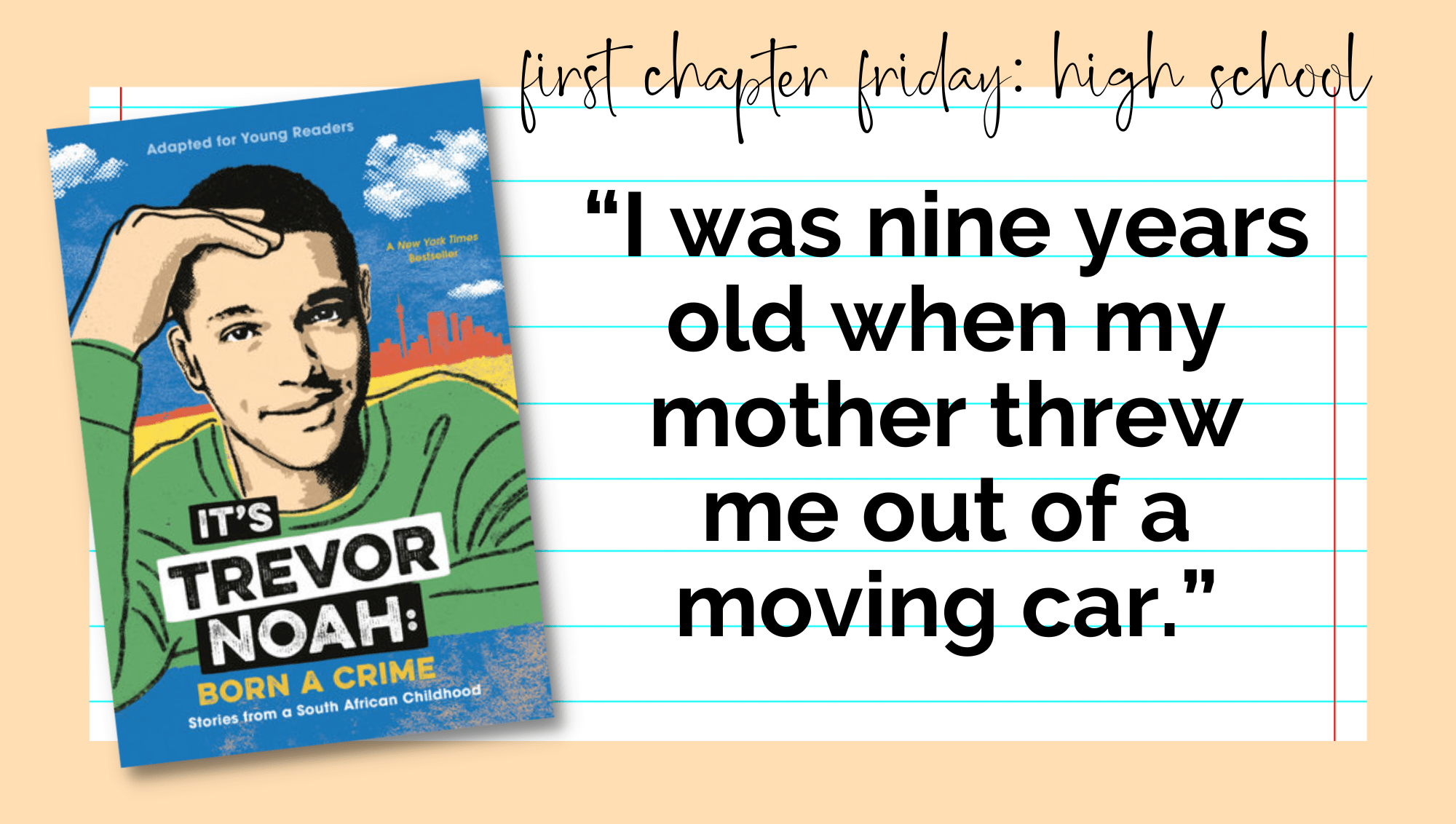 First Chapter Friday: High School Book List (Part 2) - Write on With Miss G