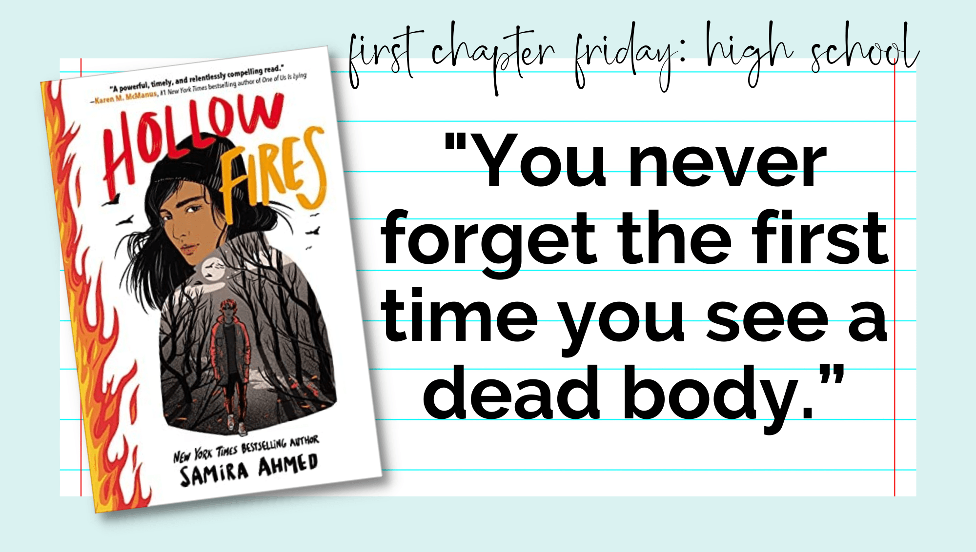 First Chapter Friday: High School Book List (Part 1) - Write on With Miss G