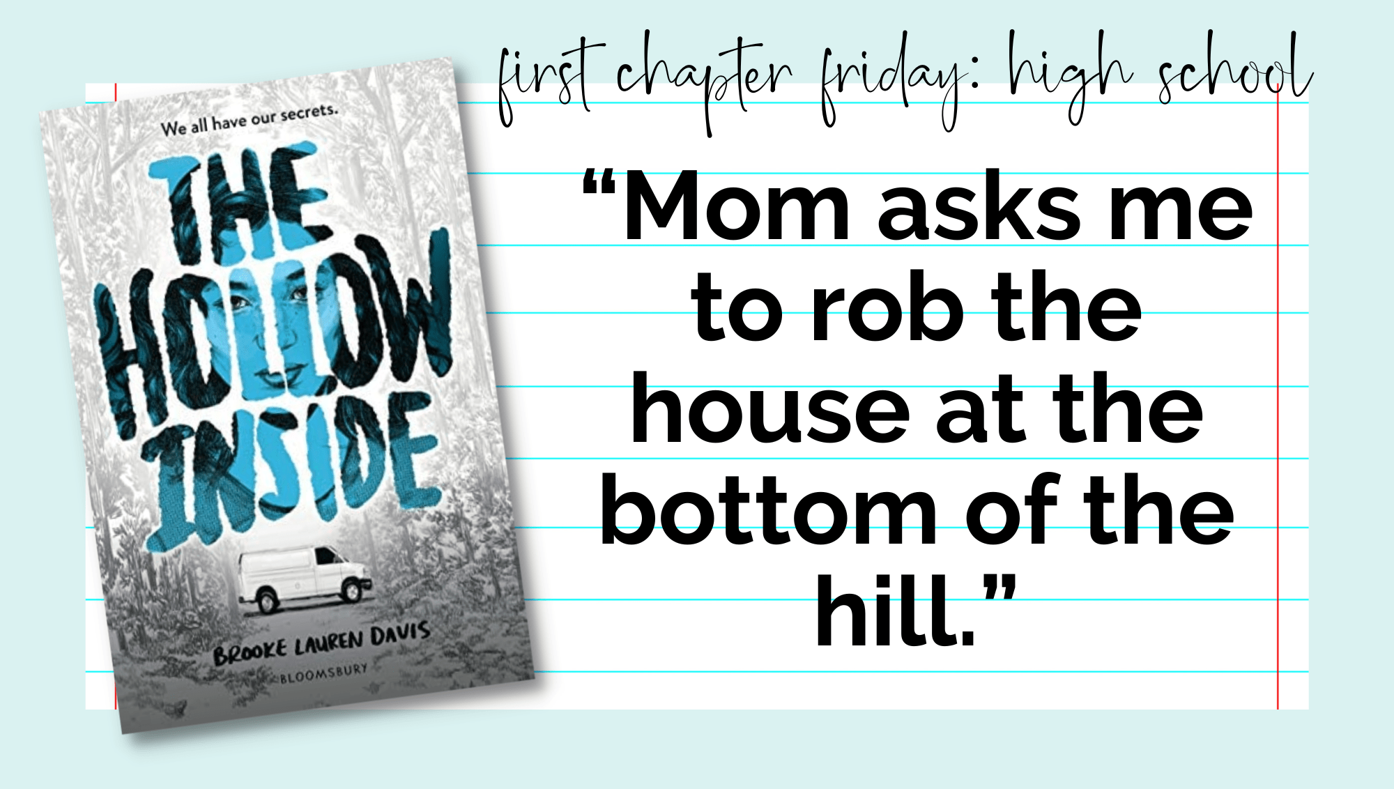 First Chapter Friday: High School Book List (Part 1) - Write on With Miss G