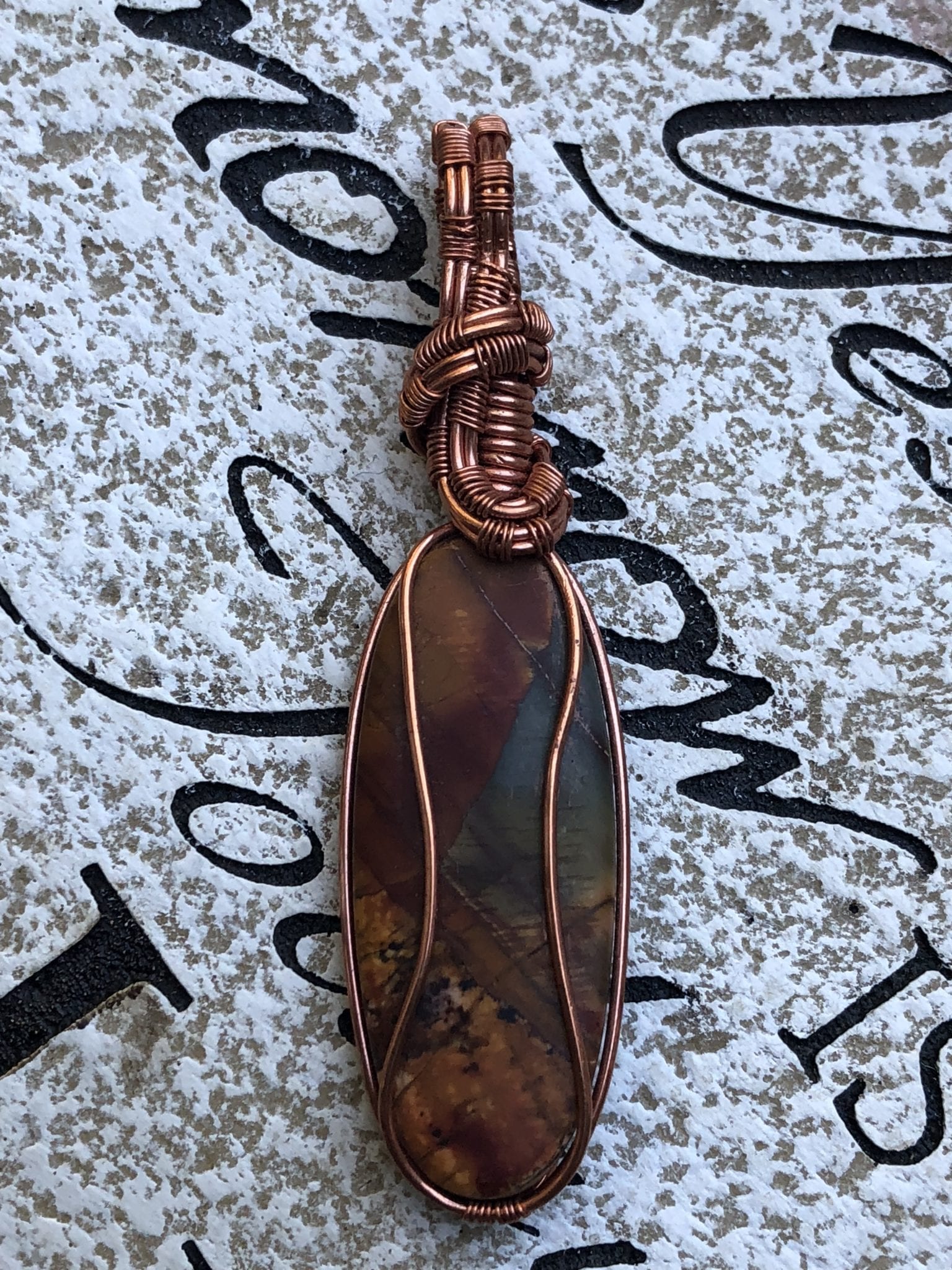 Jasper Pendant - Handmade Jewelry & Candles - WV3 Designs