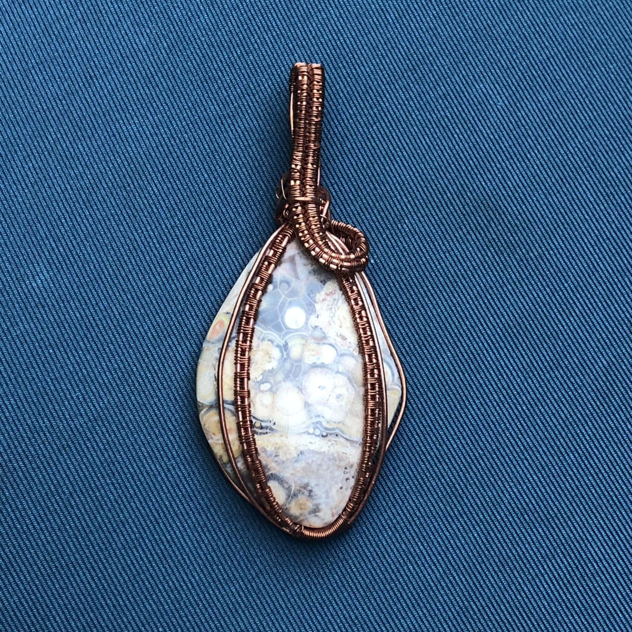Natural Stone Pendant - Handmade Jewelry & Candles - WV3 Designs