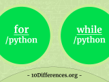 Difference Between For And While Loop In Python