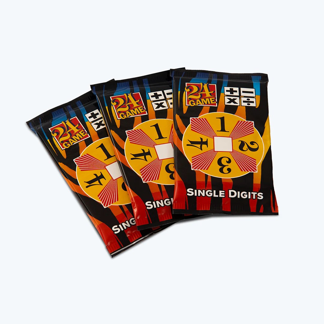 24 Game Single Digits Mini Card Packs 24 Game Shop