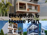 Residential Building Elevation Working Drawings 65ft X 45ft House Plan