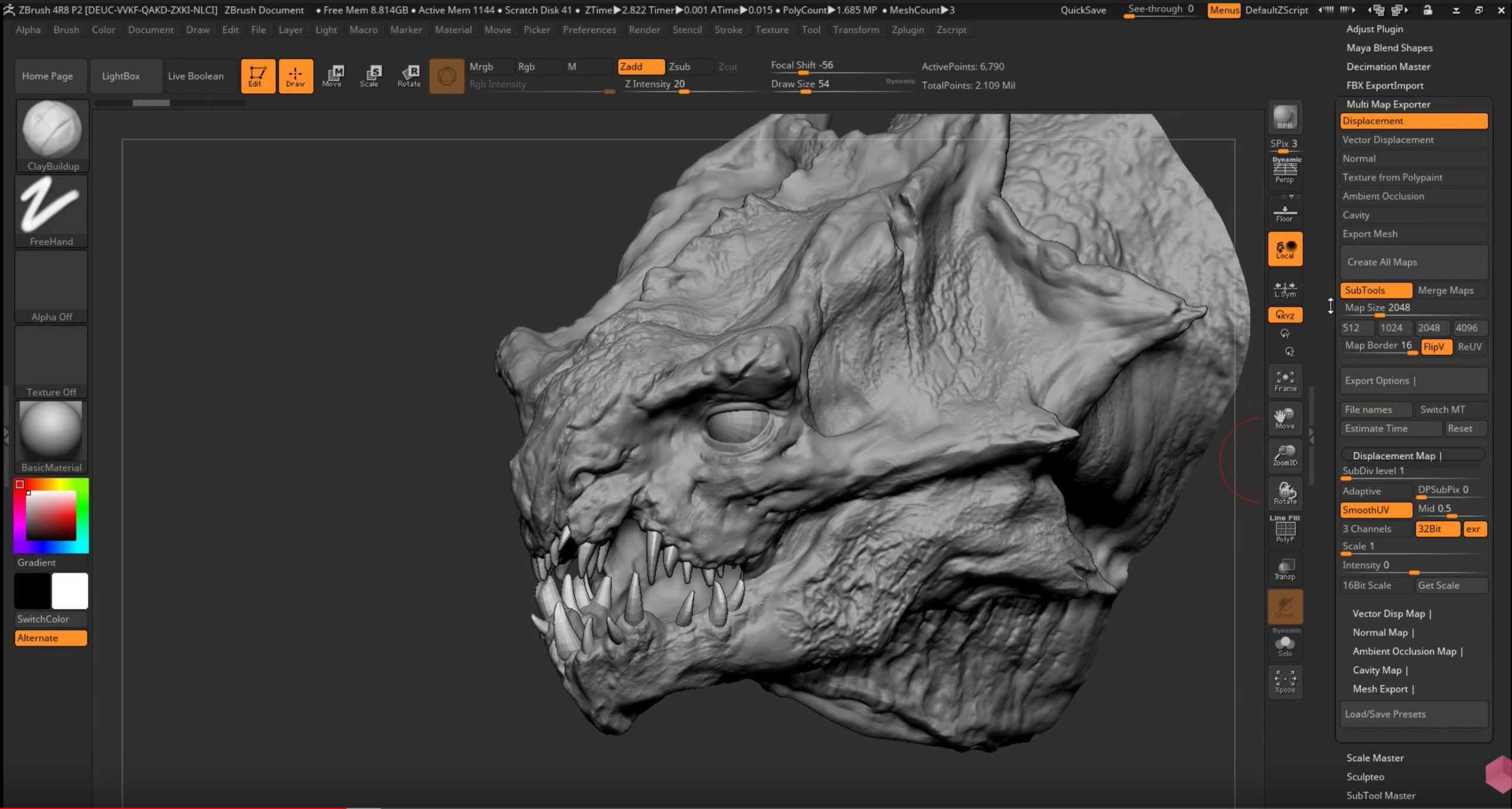 DISPLACEMENTS-ZBRUSH-32-Bit-Displacement-UDIM-Tutorial - 3DArt