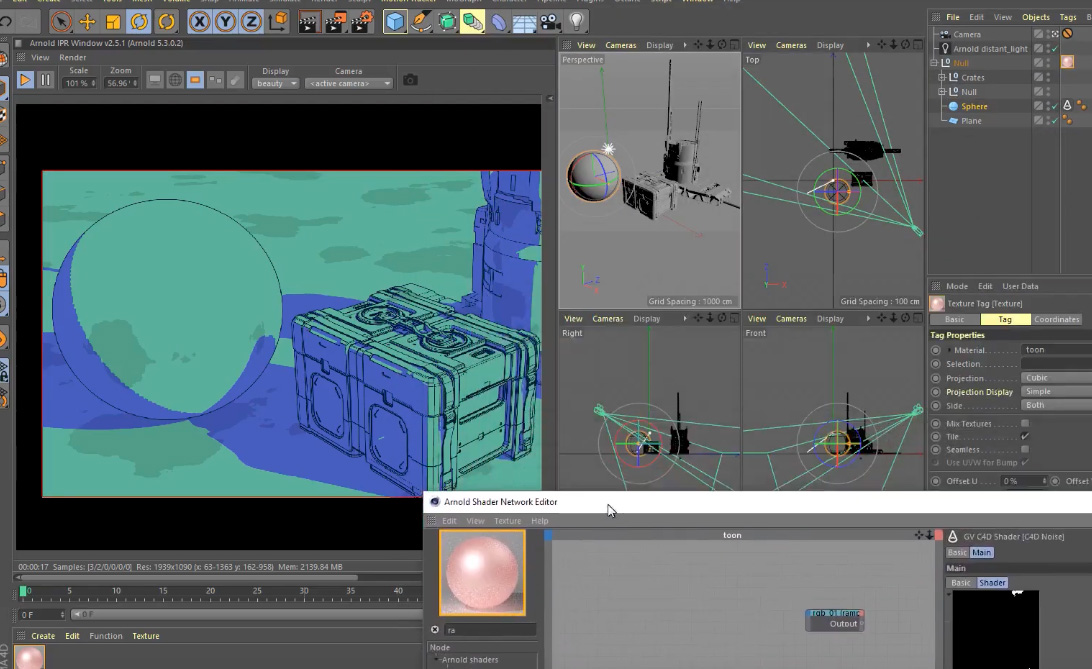 Arnold toon shader tutorial - 3DArt