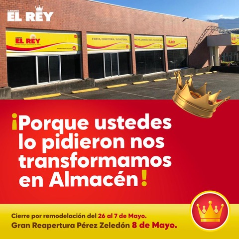Bodega de Almacenes El Rey en Pérez Zeledón pasa a ser almacén e ...