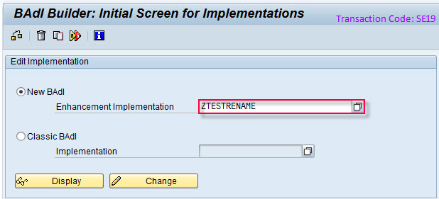 How To Rename An Enhancement Spot Abap Cookbook Largest Directory Of Abap Tutorials Tips