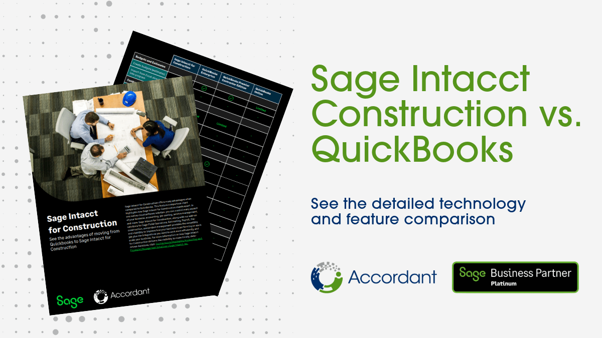 Sage Intacct Construction Vs Quickbooks Comparison Accordant Company