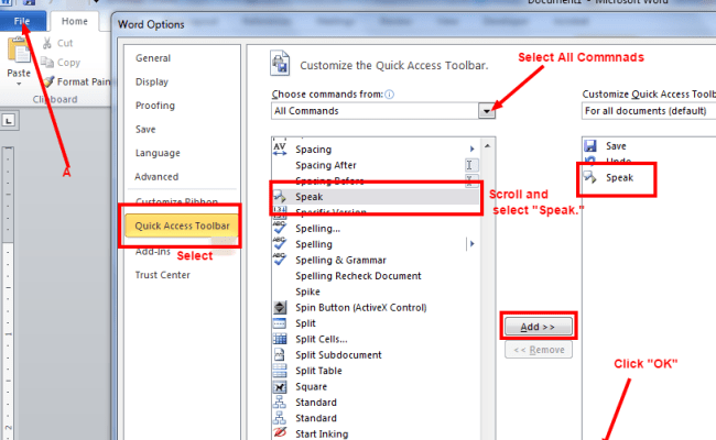 Ms Word Vba Tool Text Speech Otosection ms-word-vba-tool-text-speech-otosection