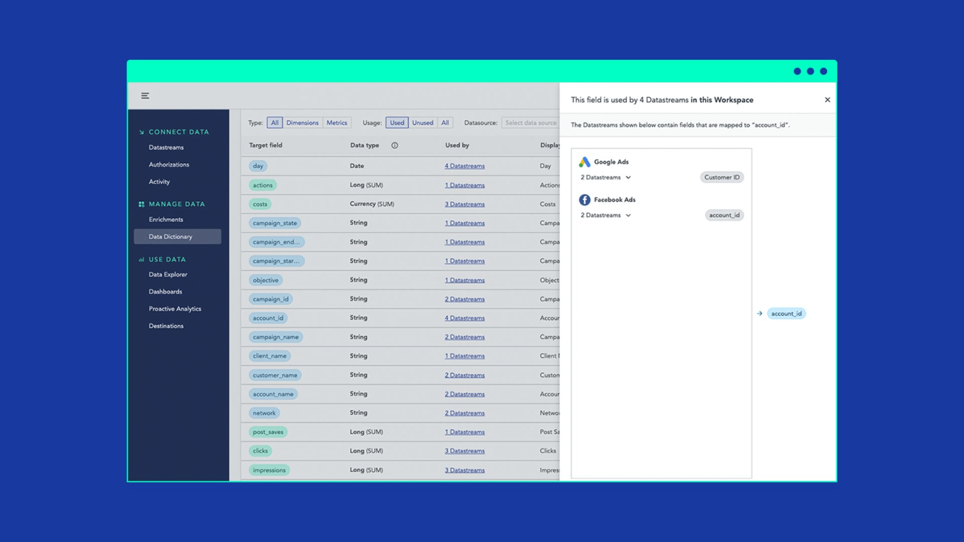 Adverity Data Dictionary Clone